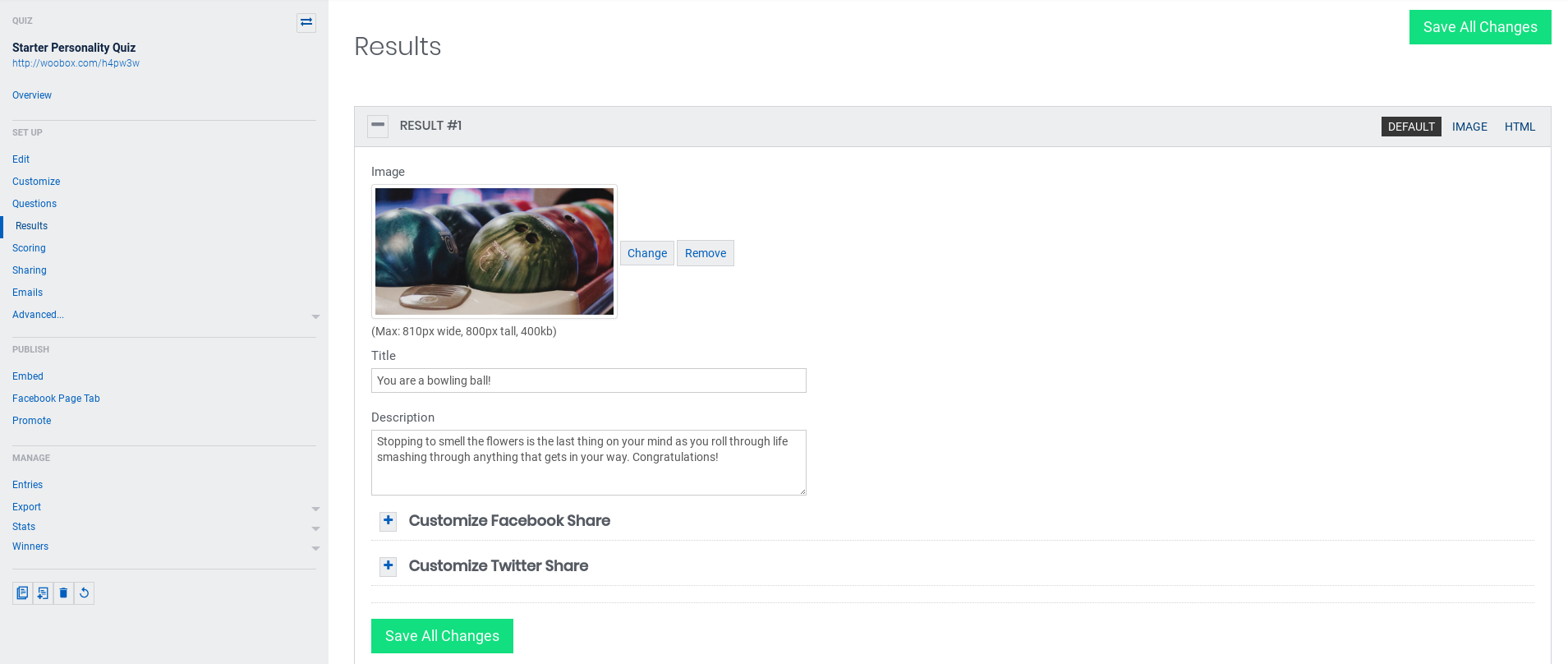 Quiz Setup Guide – Woobox Help