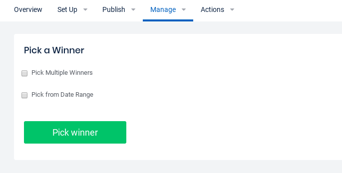 How Can I Pick a Winner? – Woobox Help